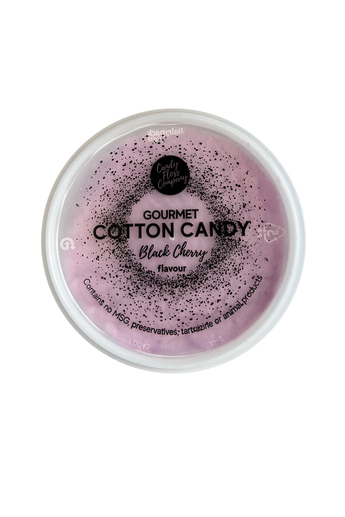 Gourmet Cotton Candy Floss Tub 25g - Black Cherry