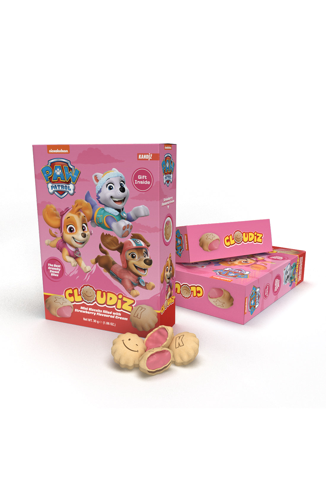 Cloudiz Paw Patrol Strawberry Filled Biscuits (30g)