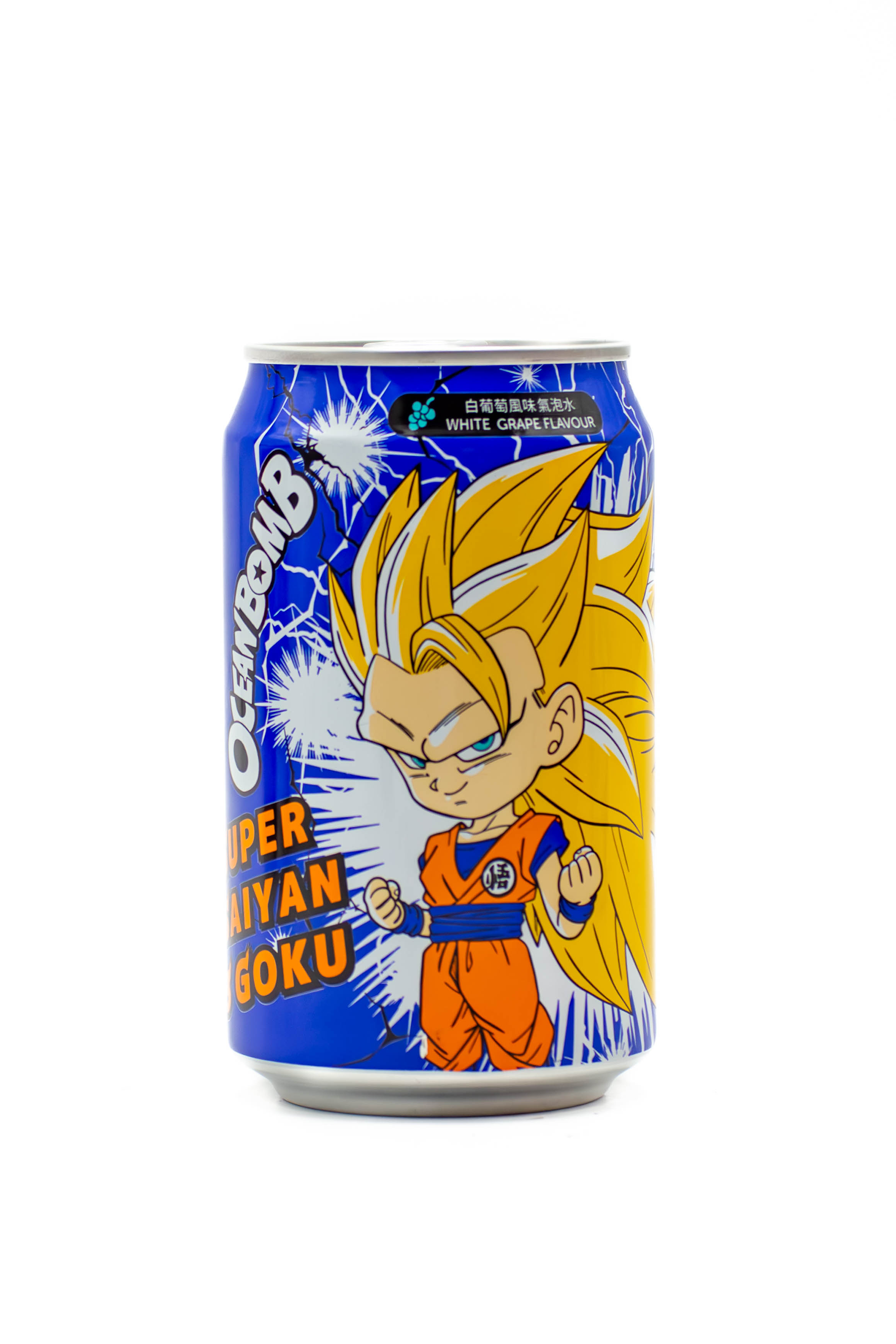 3Pck Ocean Bomb Dragon Ball Z Super Saiyan Goku - White Grape Flavoure